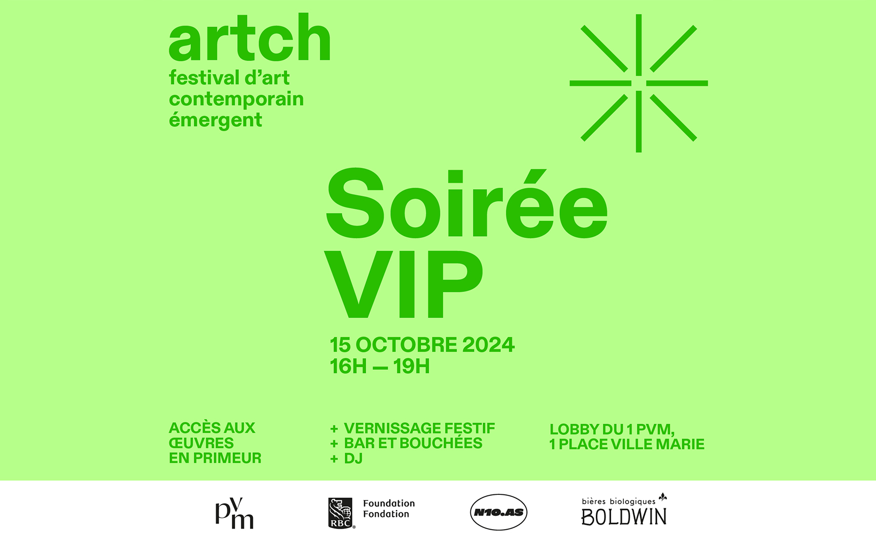 VIP Evening of the artch festival - artch - emerging contemporary art
